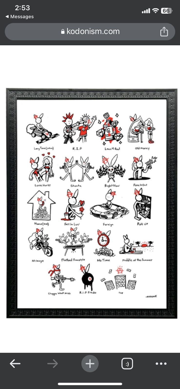 Kodone Kodone Die Lit Tracklist Poster | Grailed
