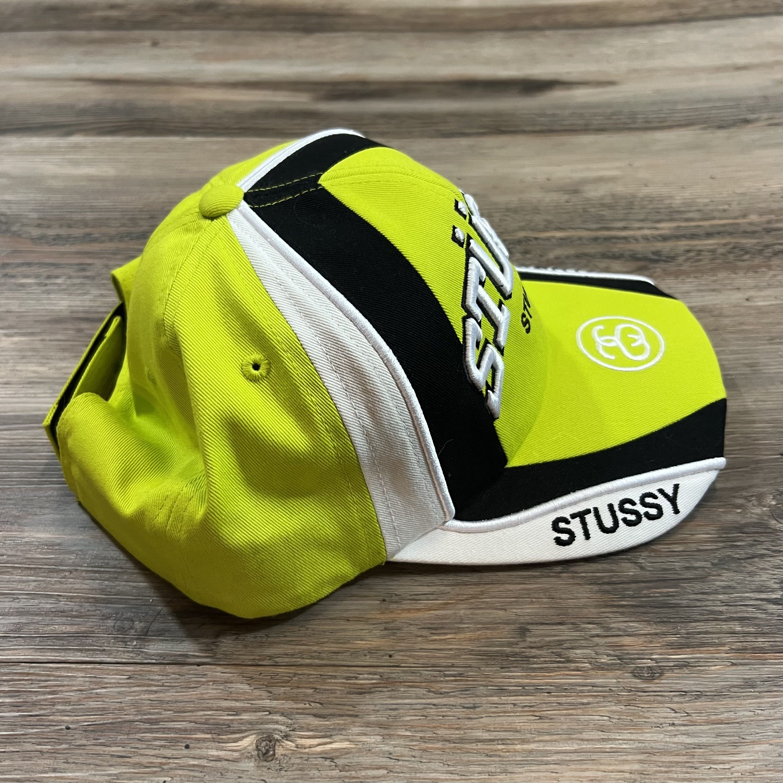 Stussy Stussy Souvenir Low Pro Cap Lime Neon Green NASCAR | Grailed