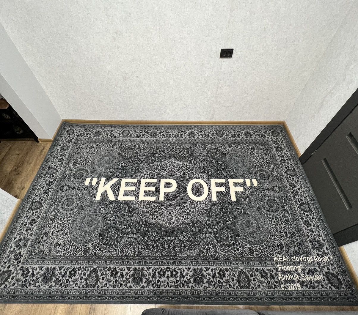 Off-White Virgil Abloh X IKEA "KEEP OFF" carpet | Grailed