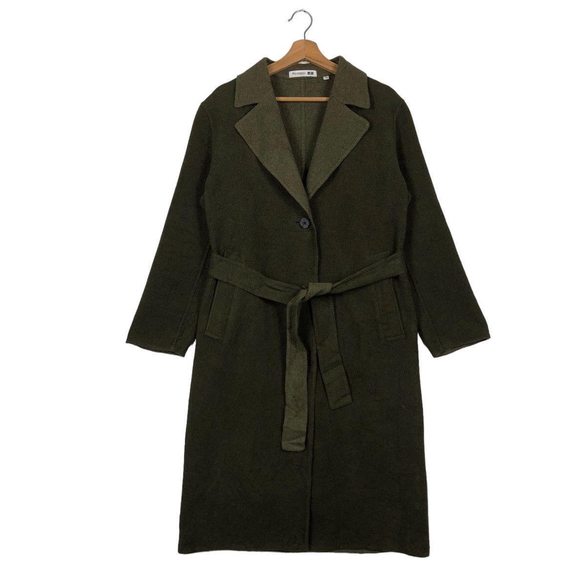 JW Anderson 🔥Double Breast Long Fly Coats Wool Herringbone Japan Made ...