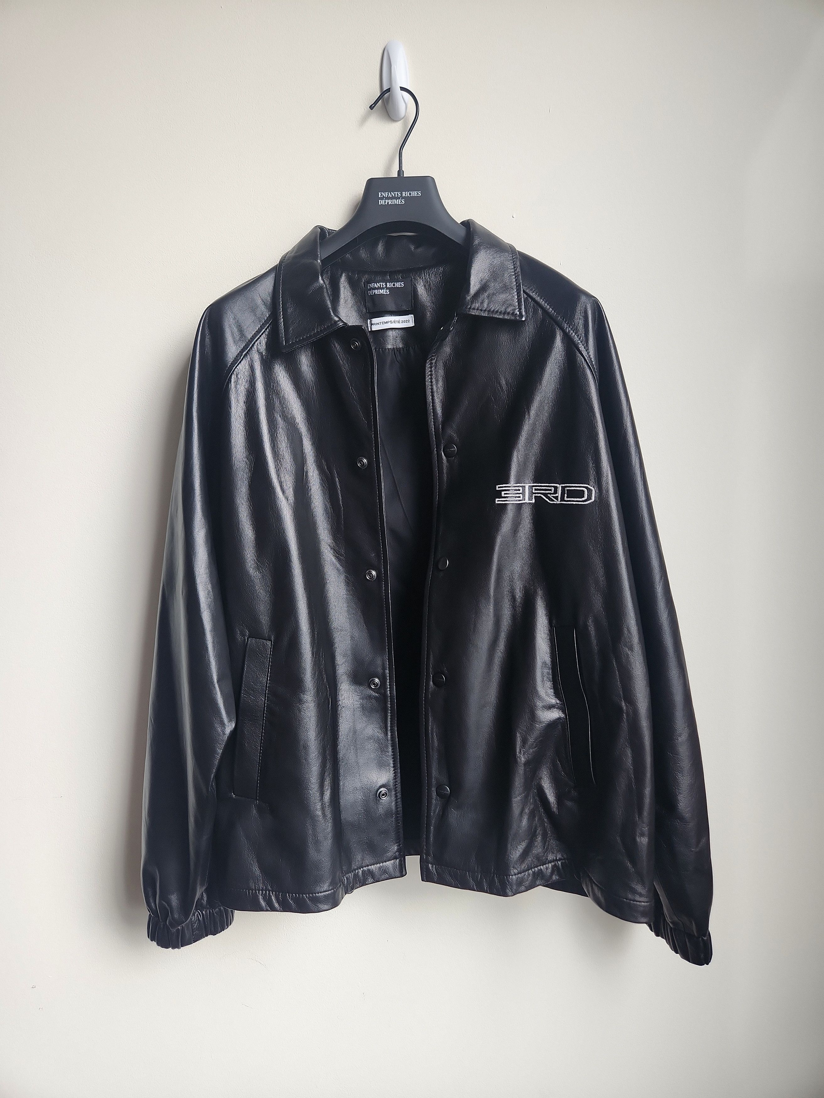 Enfants Riches Deprimes ERD techno logo leather coaches jacket | Grailed