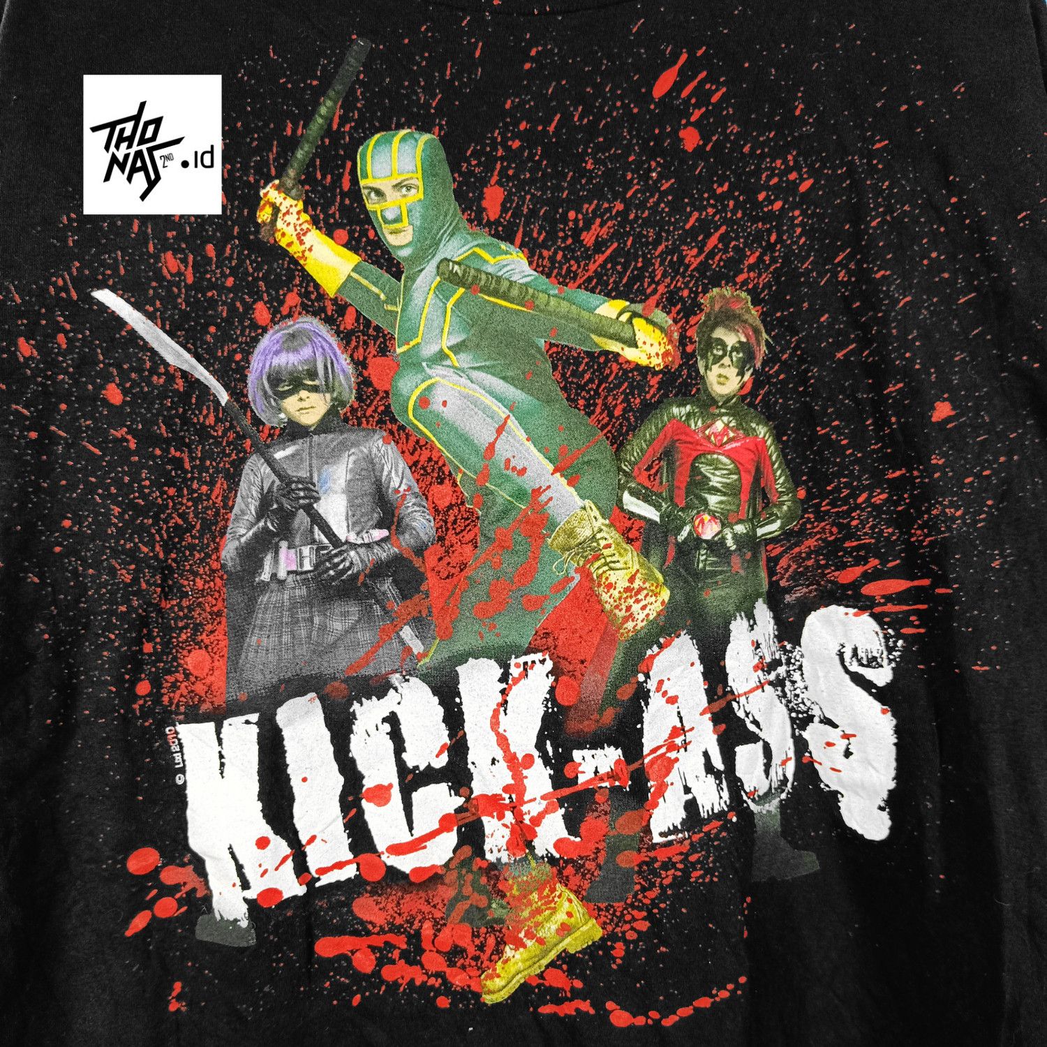 Marvel Comics × Movie × Streetwear 2010 Kick Ass Movie Promo T-Shirt L ...