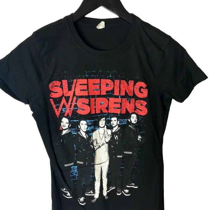 Band Tees Sleeping With Sirens T Shirt Womens Black M Medium Rock Band ...