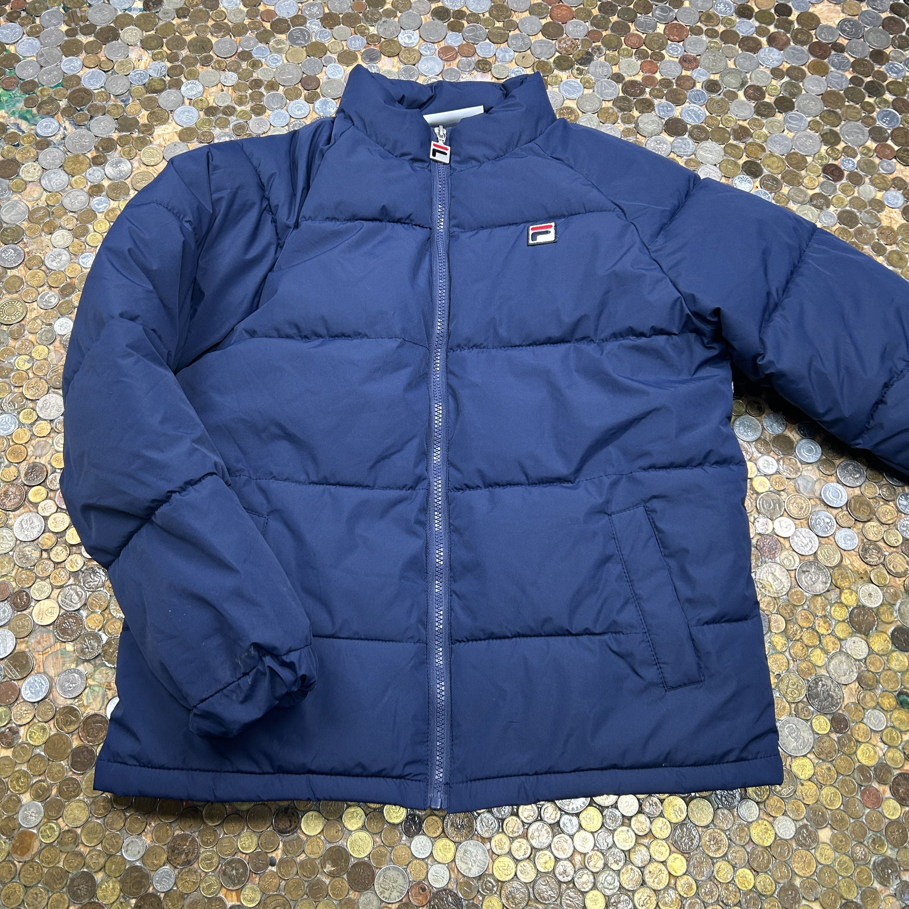 Fila × Vintage Fila Puffer Winter Jacket 90's mini logo | Grailed