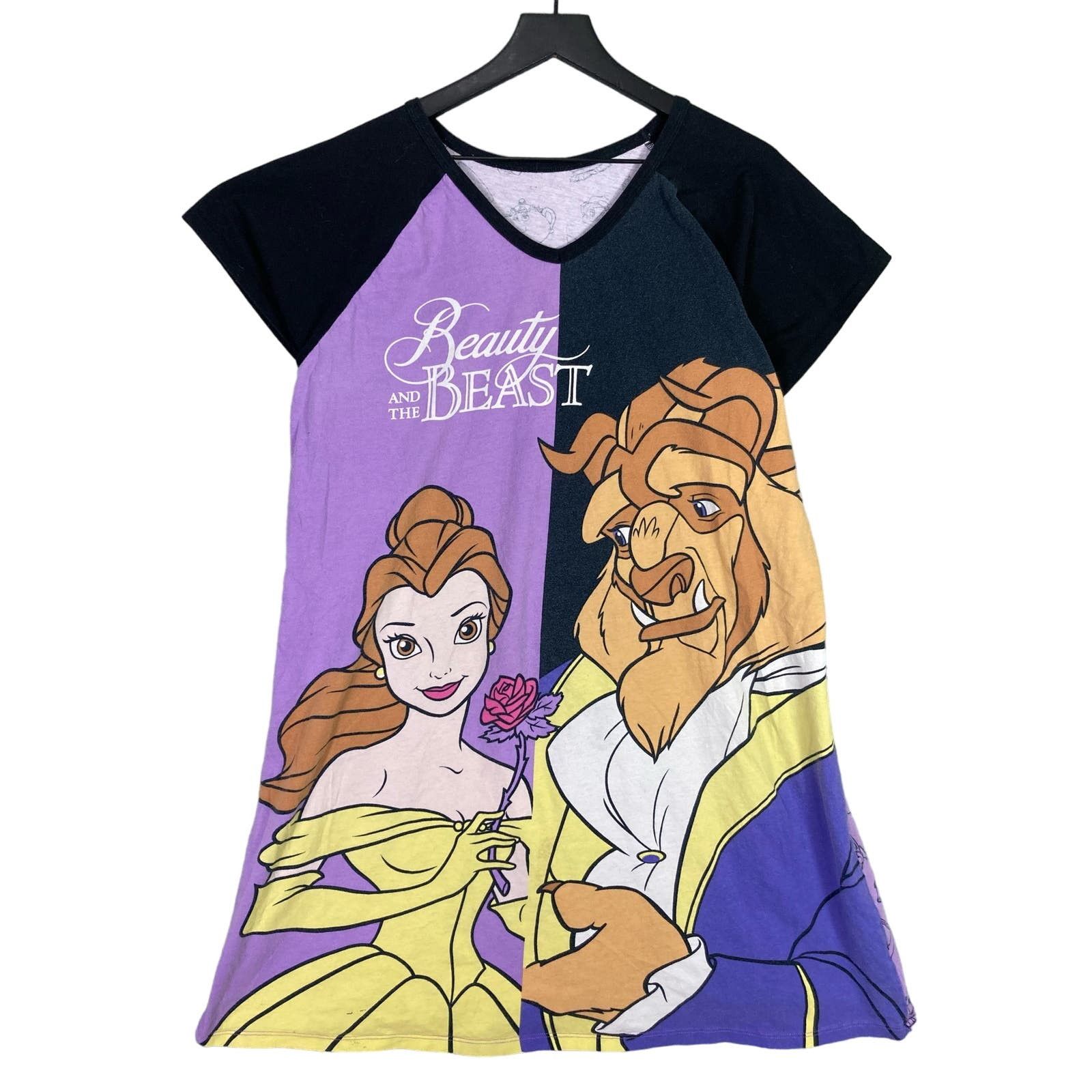 Disney Disney Beauty and the Beast Purple Sleep Gown Shirt | Grailed