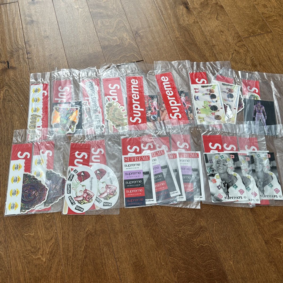 Supreme Rare Supreme Assorted Sticker Lot Bundle | Grailed
