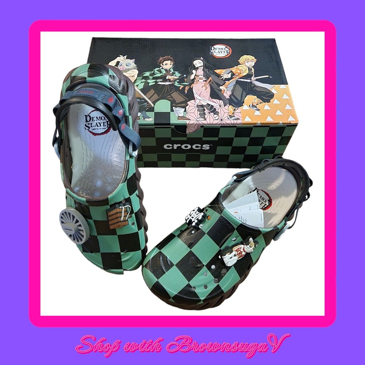Crocs Crocs x Demon Slayer Tanjiro Echo Clog | Grailed