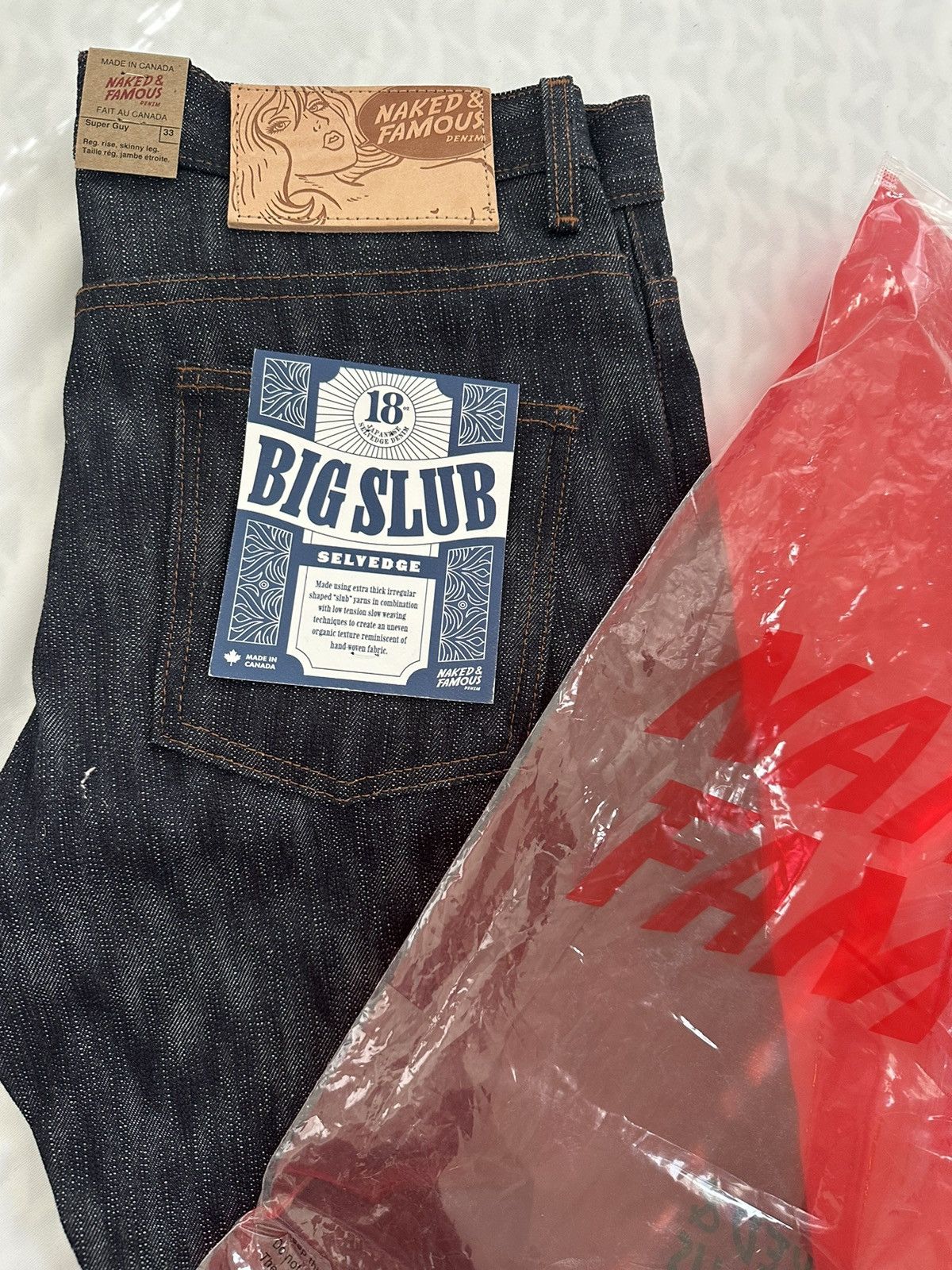 Naked & Famous Big Slub Selvedge 18oz Denim | Grailed