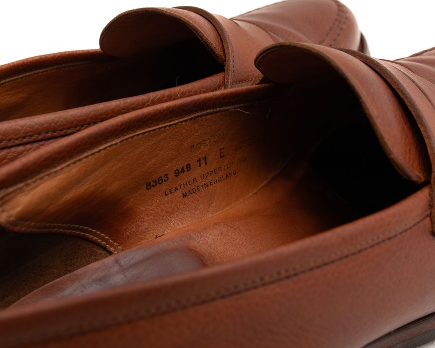 Crockett & Jones CROCKETT & JONES Boston Grained Calf Leather Penny ...