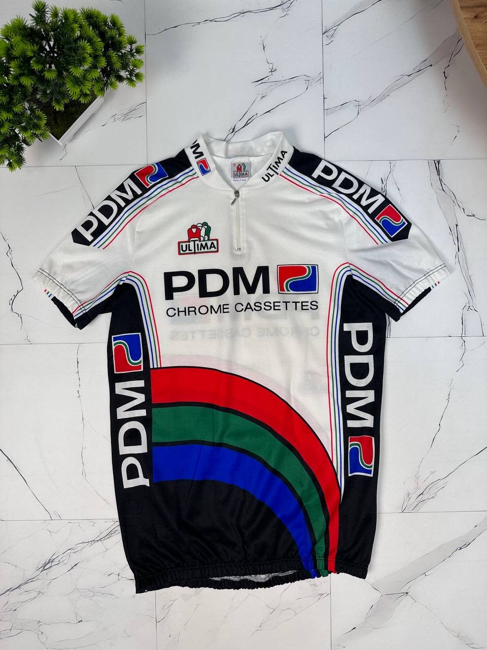 Cycle × Vintage Vintage 80's Ultima PDM Chrome Cassettes Cycling Jersey ...