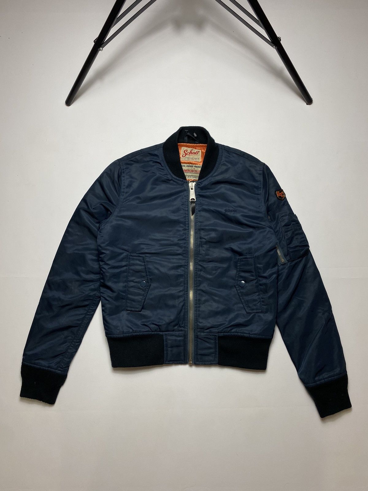 Made In Usa × Schott × Vintage Schott American College bomber jacket ...