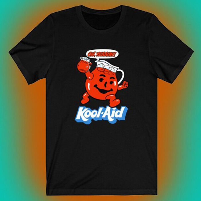 Gildan Kool Aid Man Tropical Fruit Punch Men's Black T-shirt | Grailed