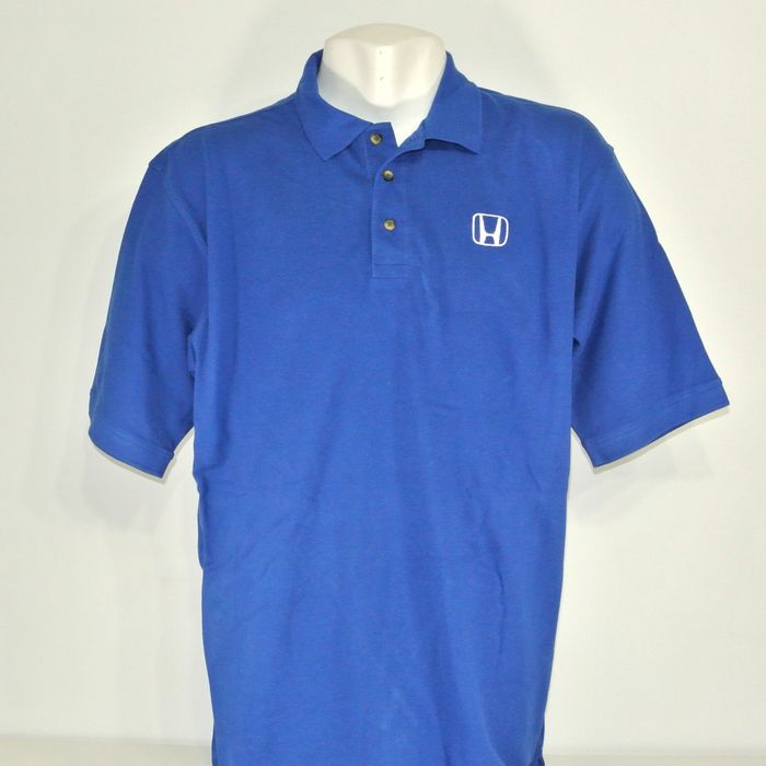 Mando HONDA Car Dealership Employee Uniform Blue Polo Shirt NEW | Grailed