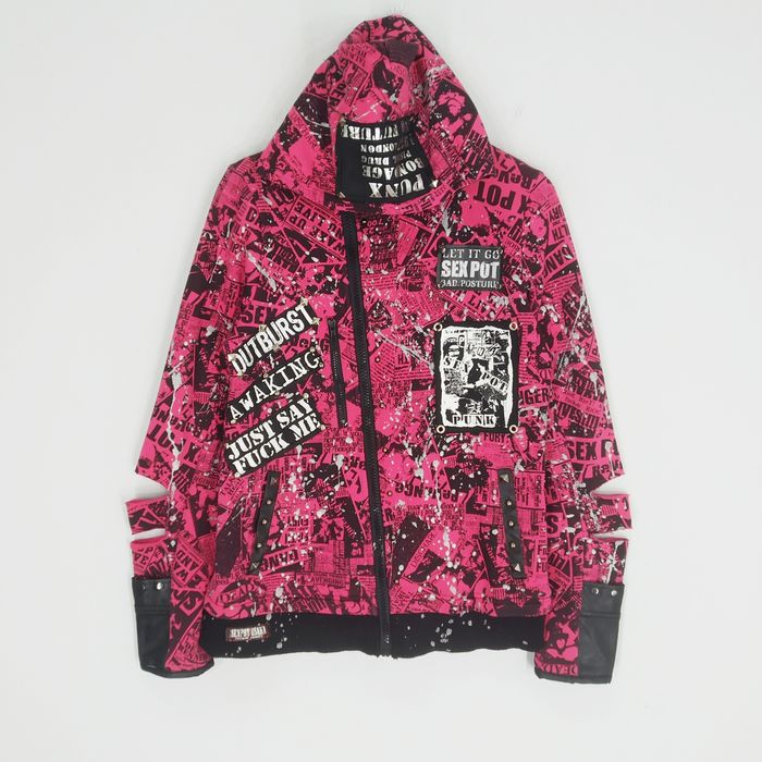 Vintage Vintage Sex Pot Revenge Punk Rock Magazine Band Hoodie Grailed