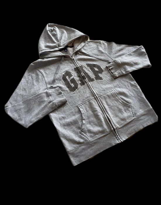 Gap Y2k GAP grey zip up hoodie | Grailed