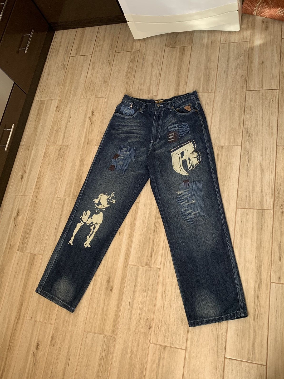 Japanese Brand Vintage Ruff Ryders baggy jeans pants by DMX pitbull ...
