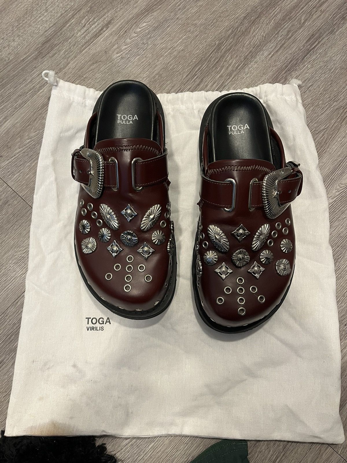 Toga Pulla toga virilis studded clogs | Grailed