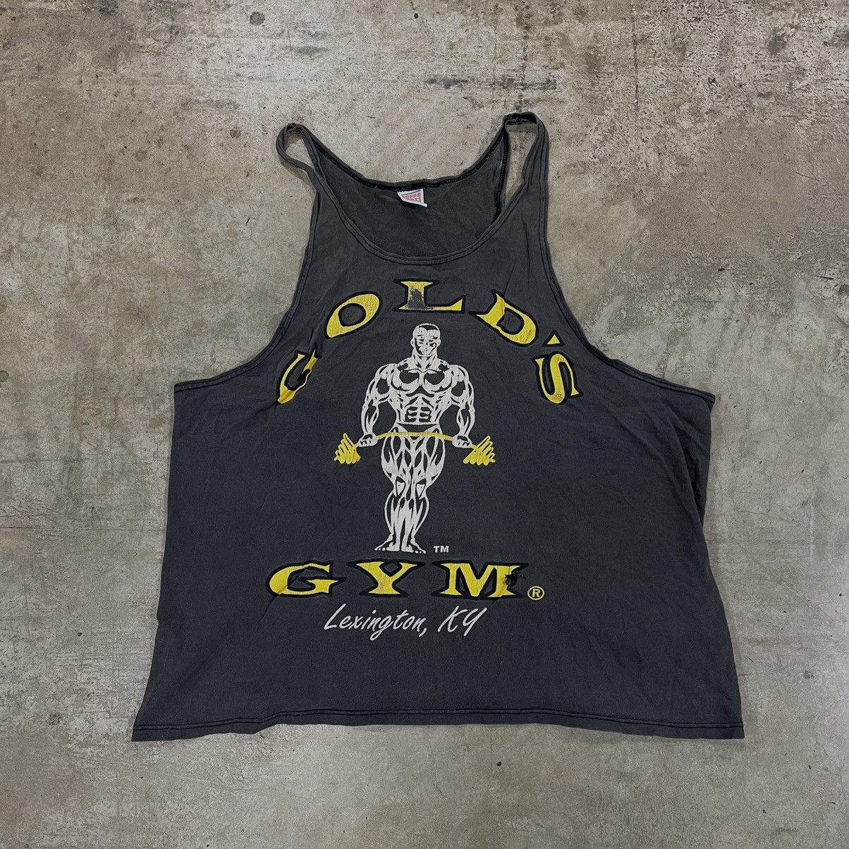 Streetwear × Very Rare × Vintage Crazy Vintage 90s Golds Gym stringer ...