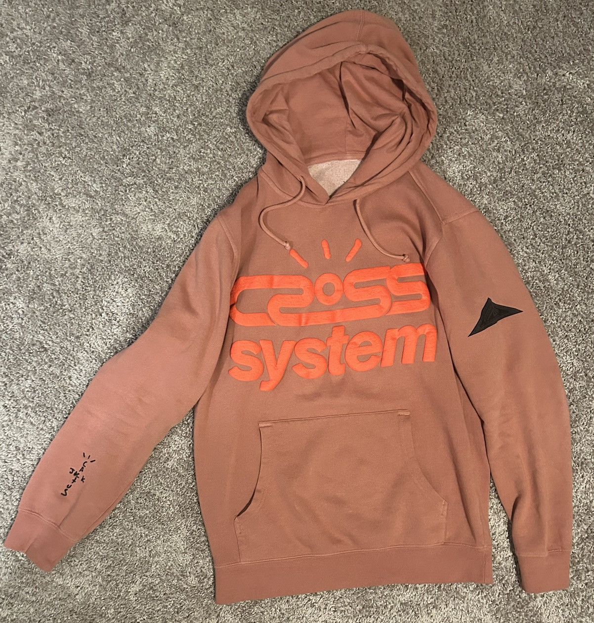 Travis Scott Travis Scott cross system hoodie | Grailed