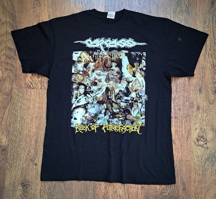 Vintage CARCASS x REEK OF PUTREFACTION x T-Shirt | Grailed
