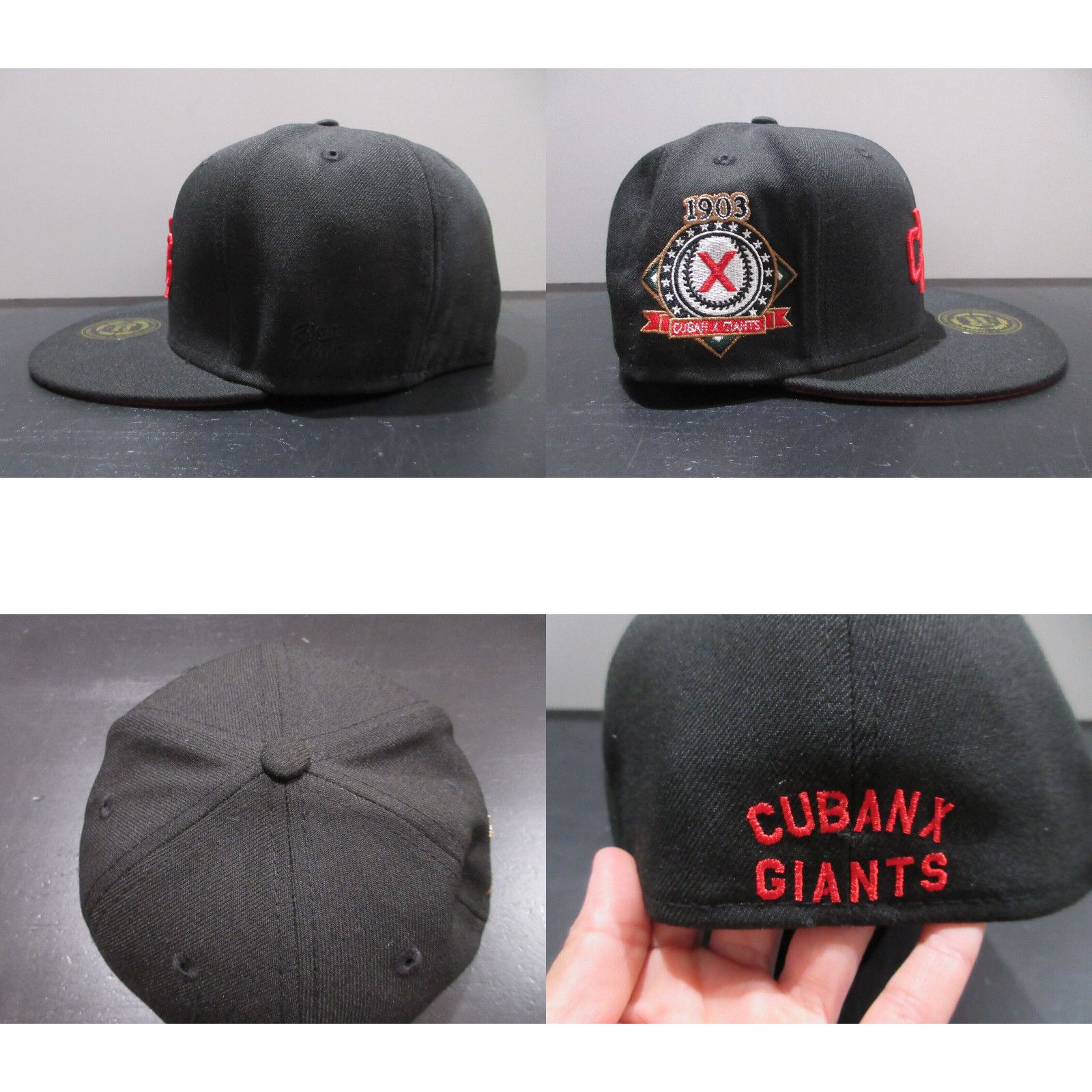 Vintage Cuban X Giants Hat Cap Fitted Mens 7 1/8 Cuba Negro League ...