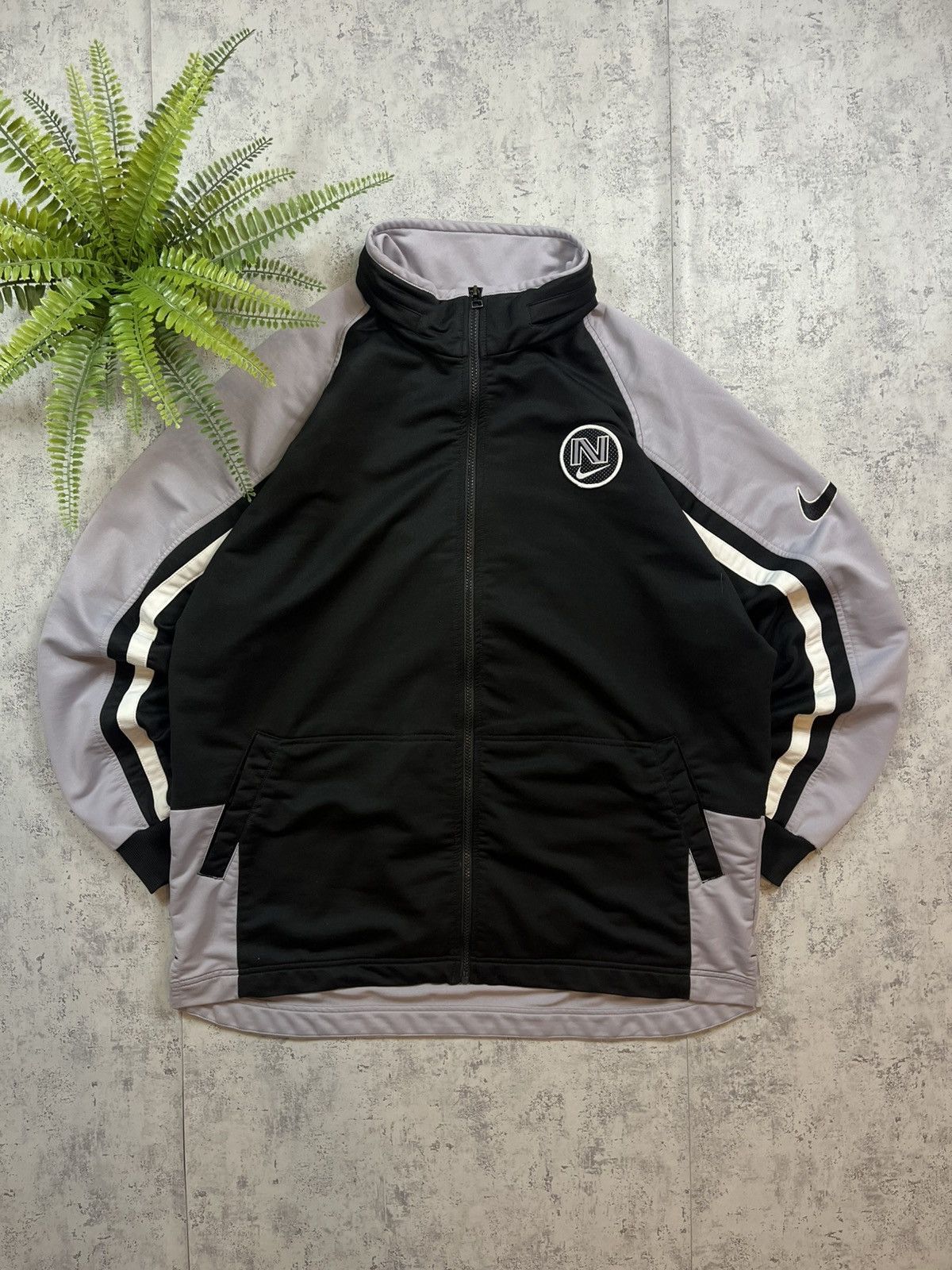 Nike × Vintage 90’s NIKE MULTILOGO RETRO SWOOSH Y2K RARE TRACK JACKET ...