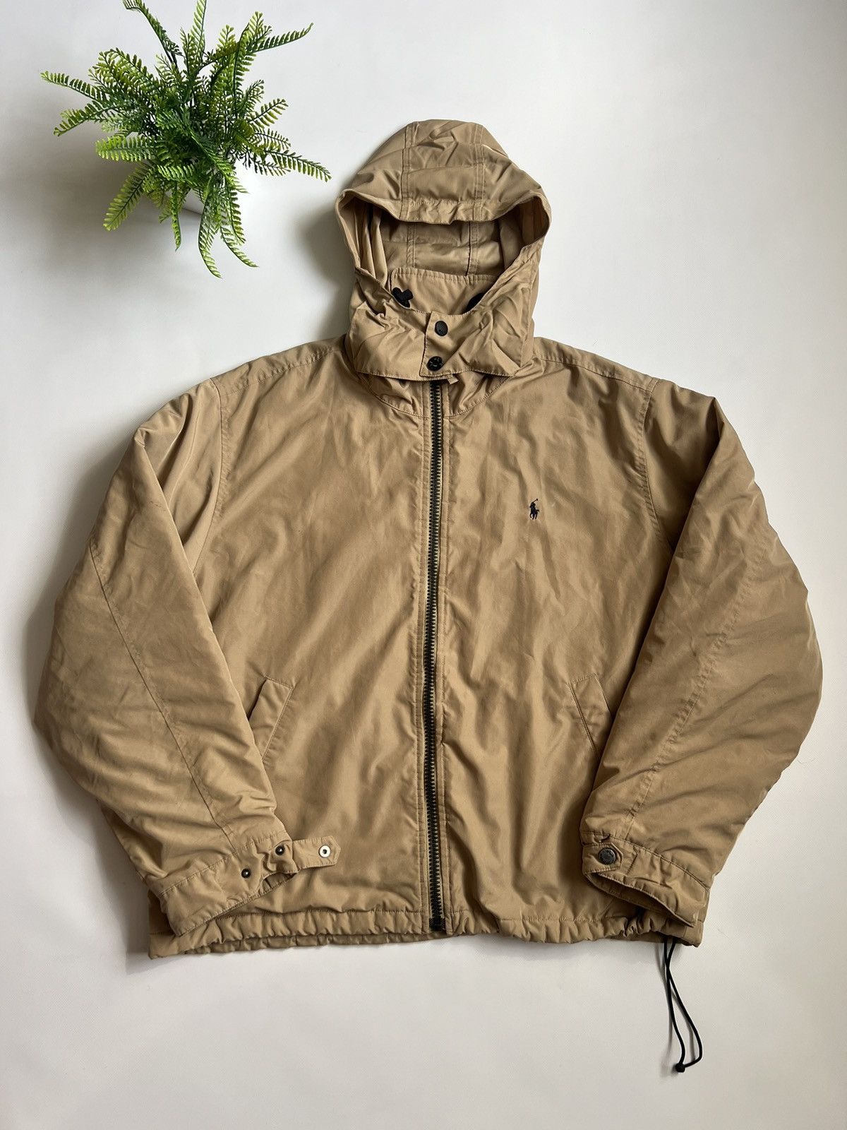 Polo Ralph Lauren Vintage Polo Ralph Lauren 90s Hooded Jacket Rare Riri sz XL | Grailed