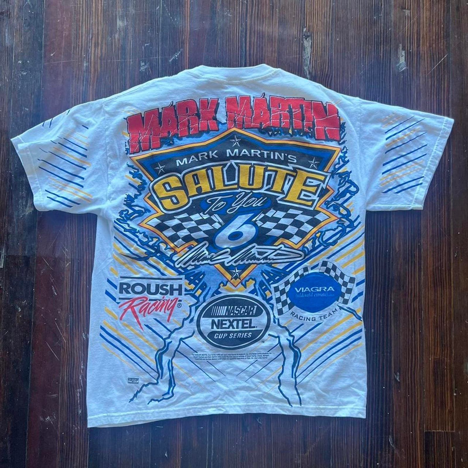 Vintage Vintage Mark Martin Nascar AOP T Shirt | Grailed