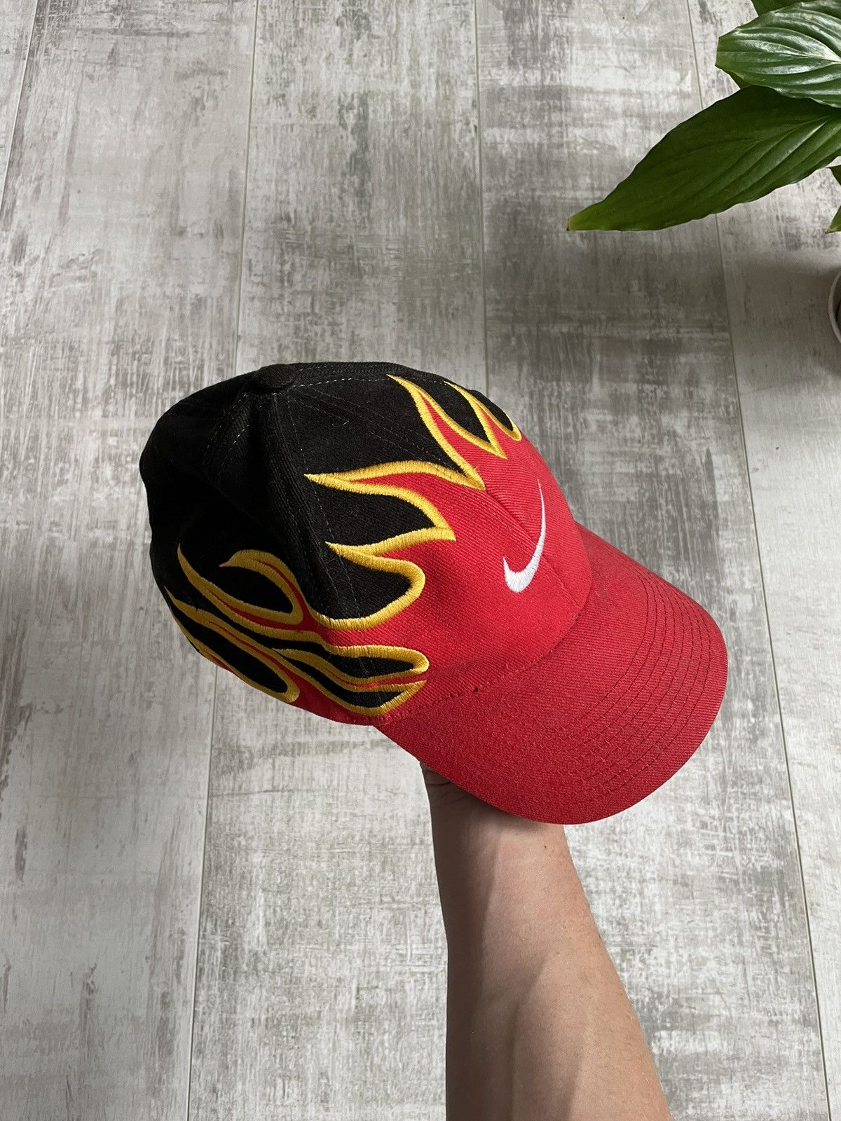 Nike × Streetwear × Vintage Vintage Nike Flame Cap Hat Y2K Custom | Grailed