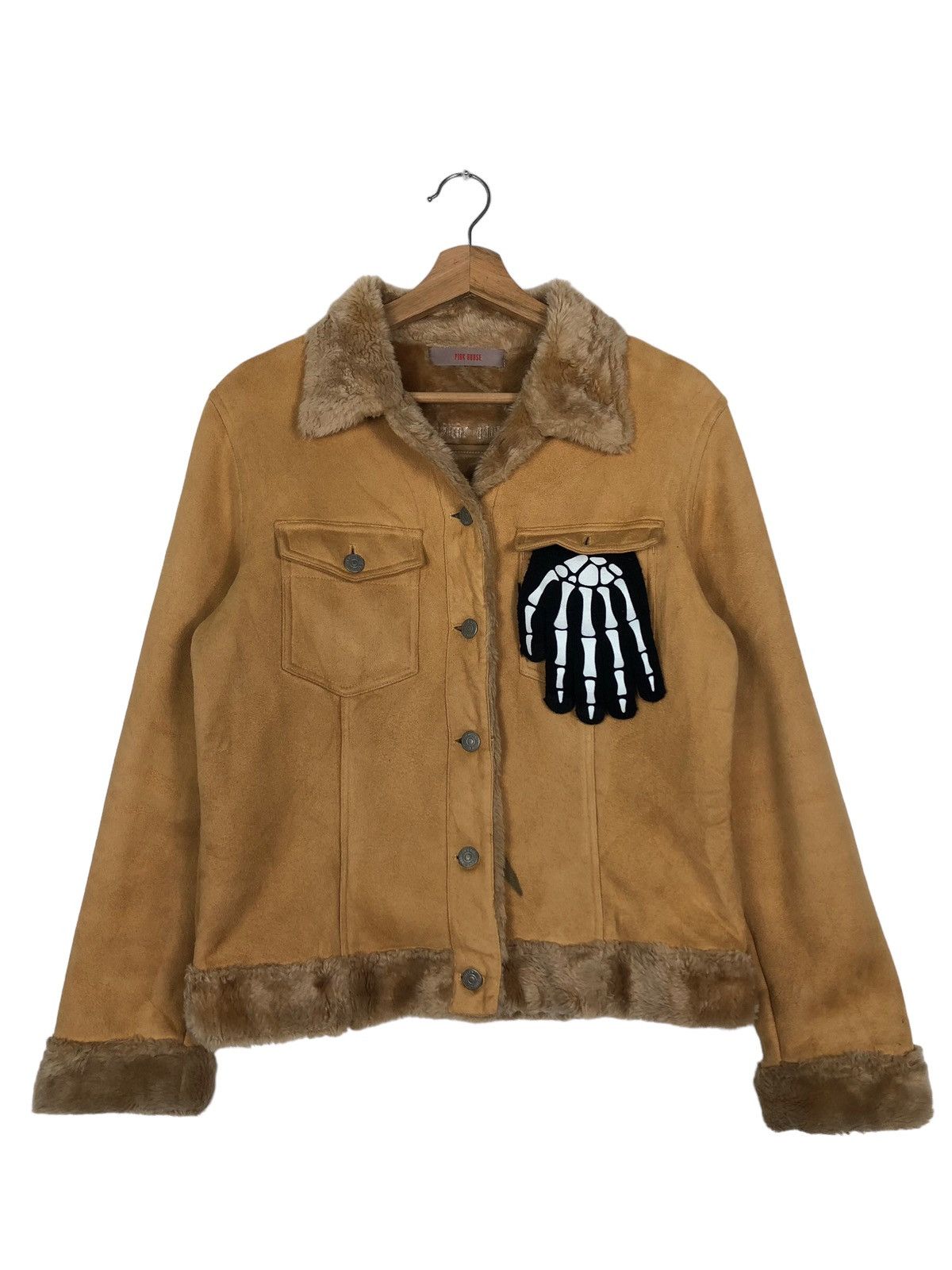 Japanese Brand × Mink Fur Coat 🔥Vintage Suede Jacket Mink Fur Lining ...