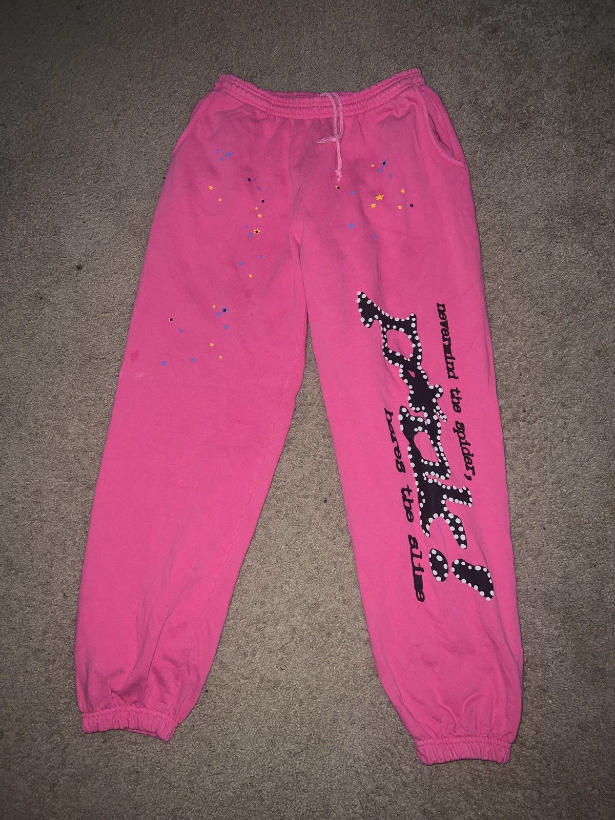 Spider Worldwide Pink Spider Sweats | Grailed
