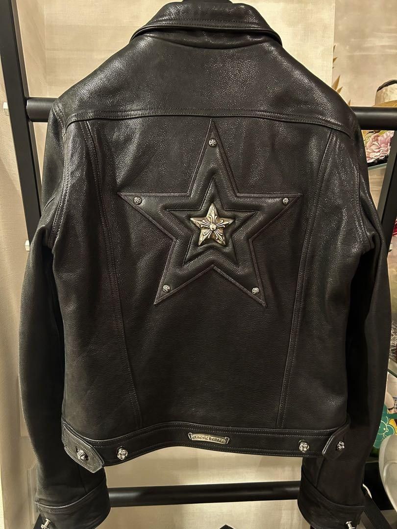 Chrome Hearts Chrome hearts Leather Jacket Star RARE | Grailed