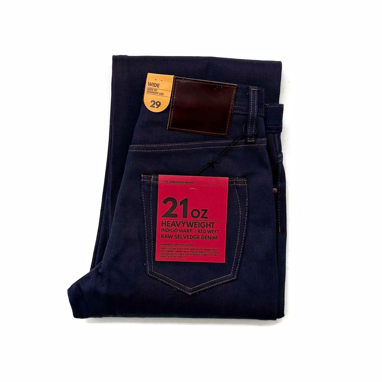The Unbranded Brand Unbranded Brand UB791 21oz Selvedge Denim Wide Fit ...