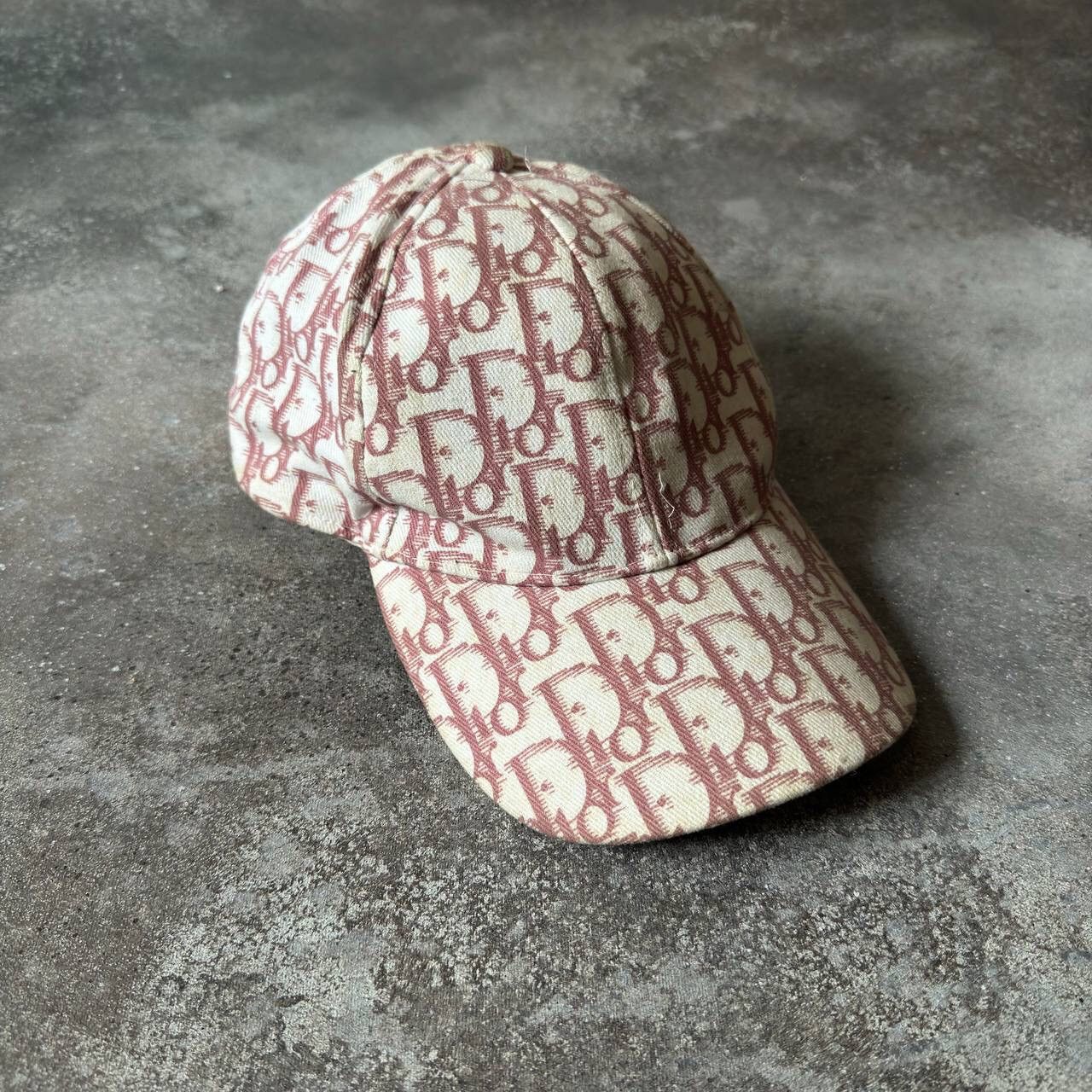 Vintage Christian Dior by John Galliano Vintage Pink Monogram Cap | Grailed