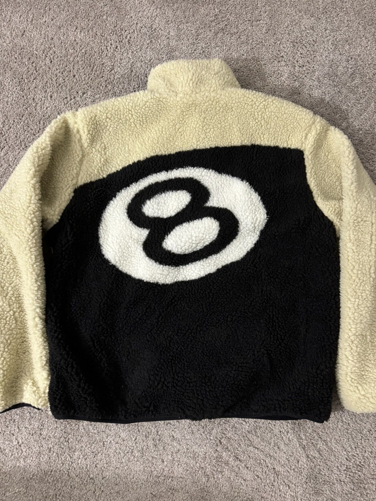 Nike × Streetwear × Stussy Stussy 8 Ball Sherpa Reversible Jacket | Grailed