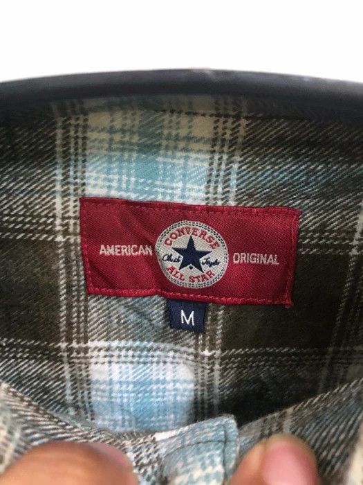 Converse × Flannel × Streetwear Vintage Converse Plaid Tartan Flannel ...