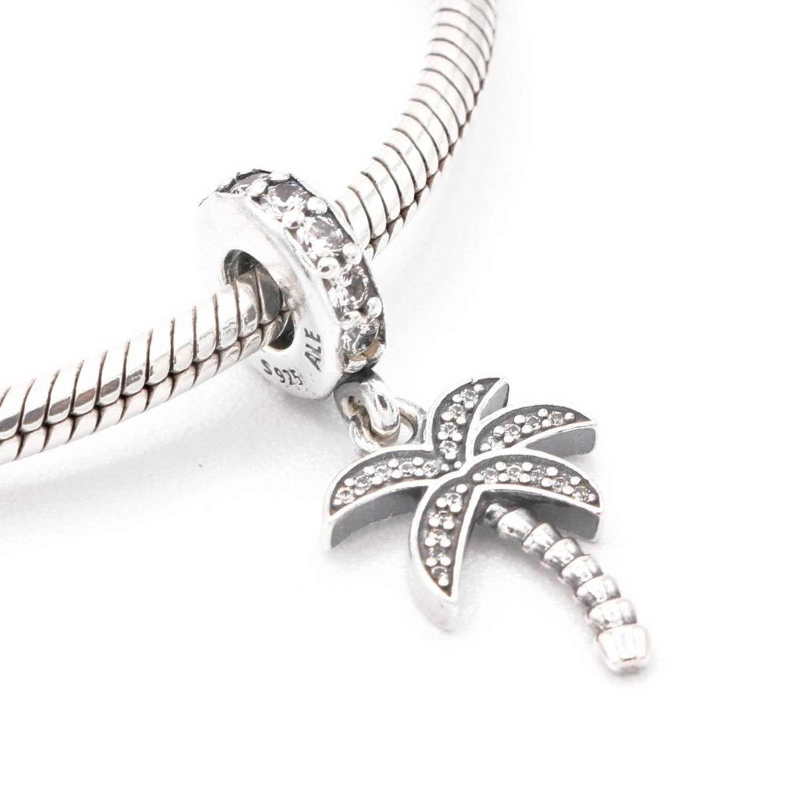 pandora Authentic PANDORA Sparkling Palm Tree Dangle | Grailed