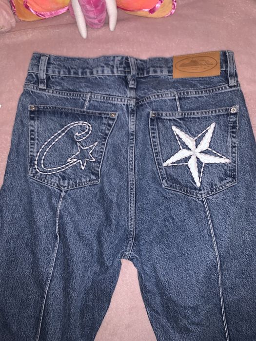 Corteiz DENIM C STAR CORTEIZ BAGGY JEANS | Grailed
