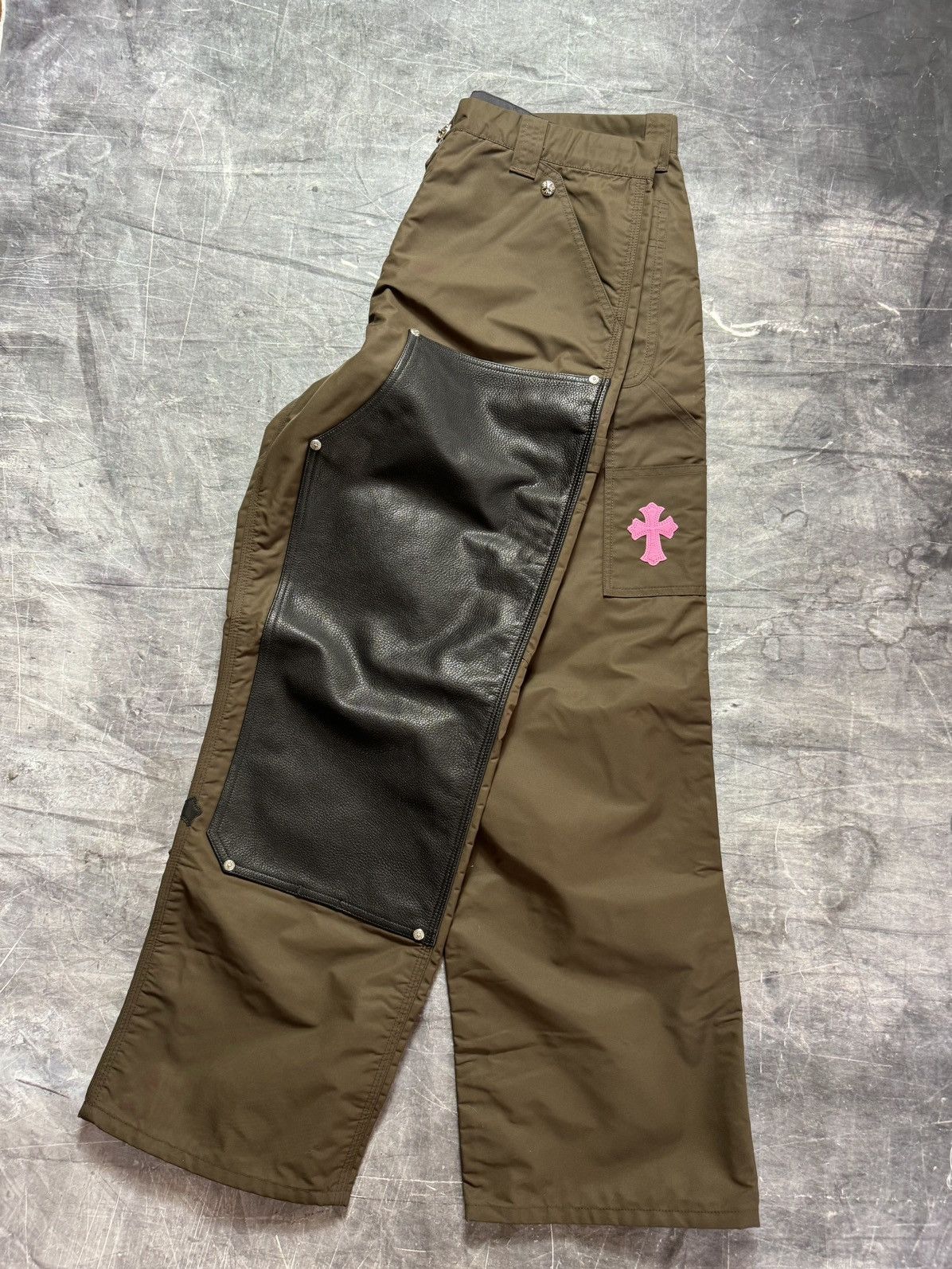 Chrome Hearts Chrome Hearts Nylon Double Knee Carpenter Cross Patch ...