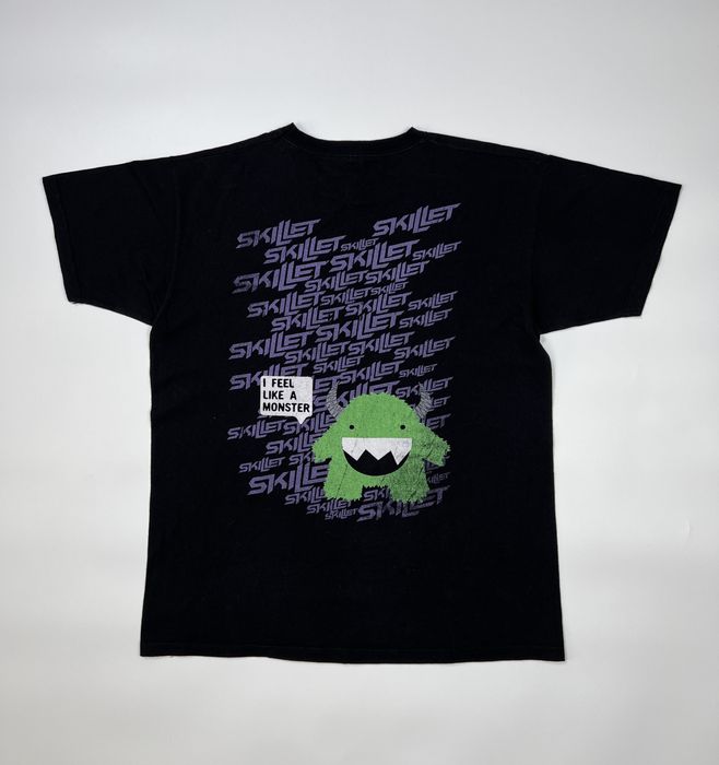 Band Tees Skillet Feel Like A Monster 2 Sides Printed T-Shirt | Grailed