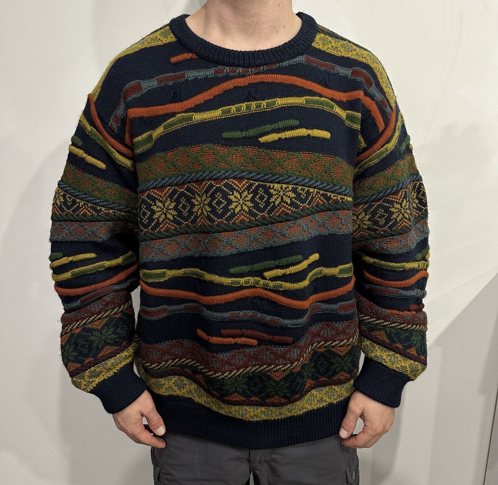 Vintage Geccu Australia Merino Wool Sweater Mens Coogi Style | Grailed