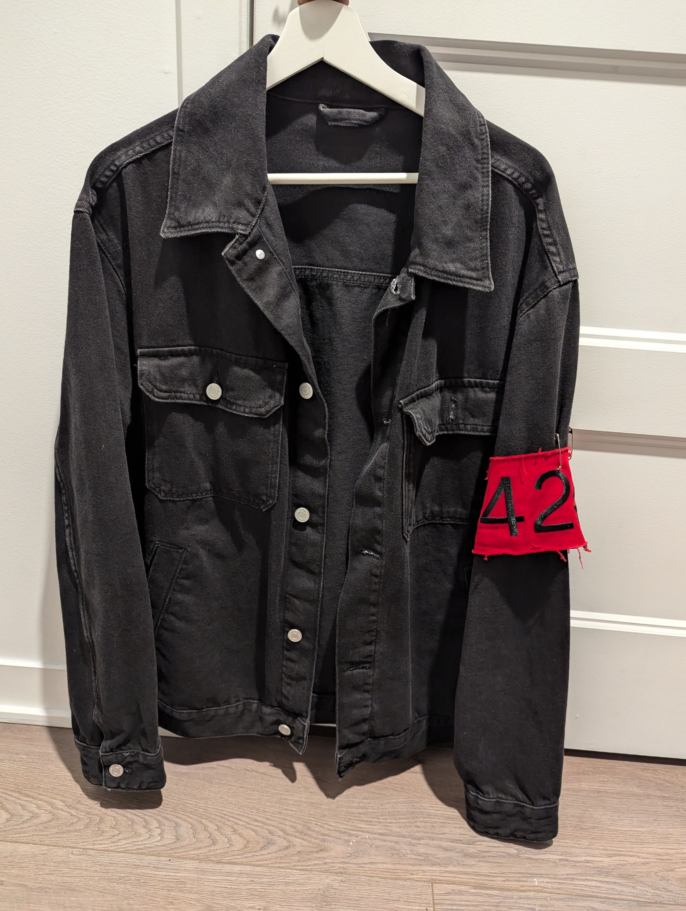 424 424 on fairfax black denim jacket (inspired) | Grailed