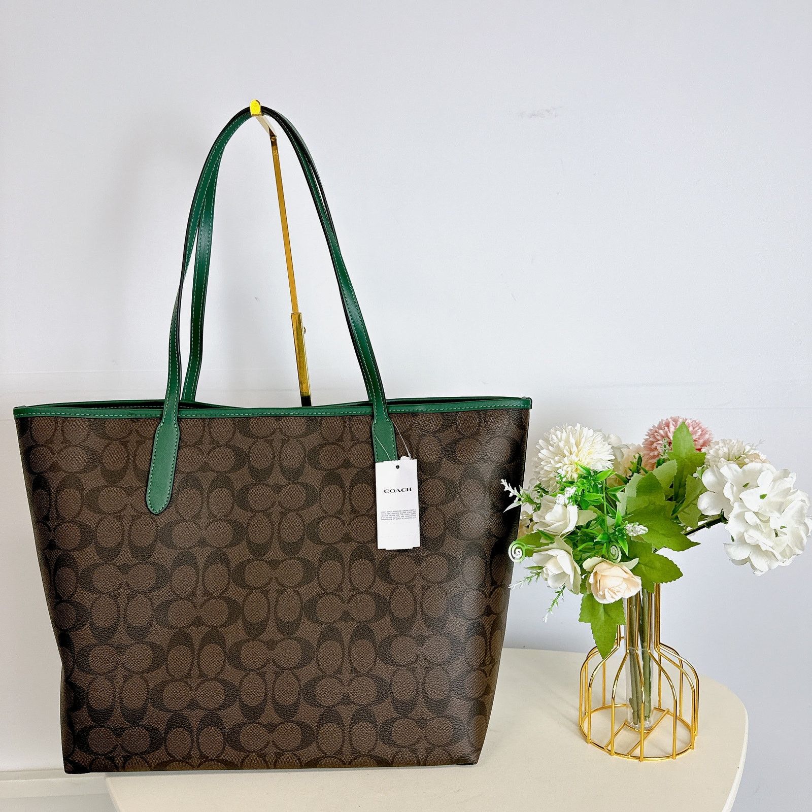 Coach Coach 5696 City Tote In Signature Canvas IN BROWN DARK PINE | Grailed