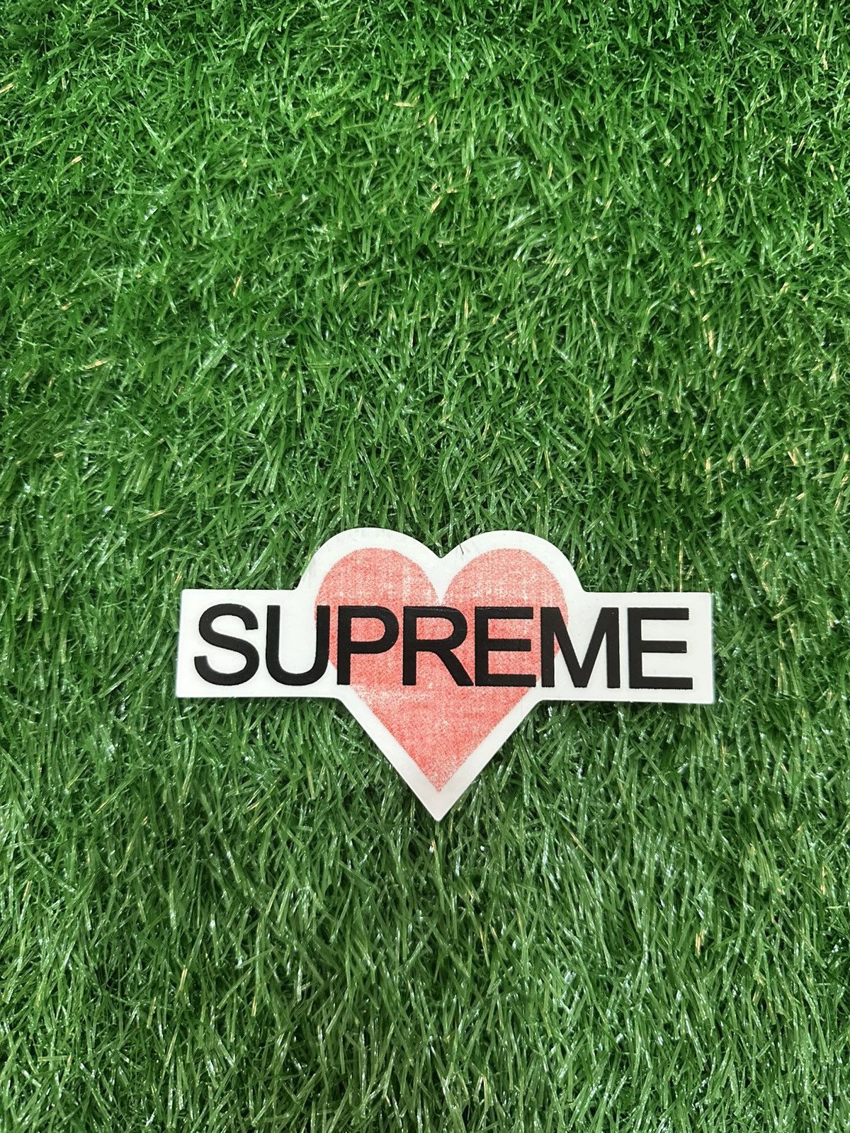 Streetwear × Supreme × Vintage Supreme Black Heart Sticker SS25 | Grailed