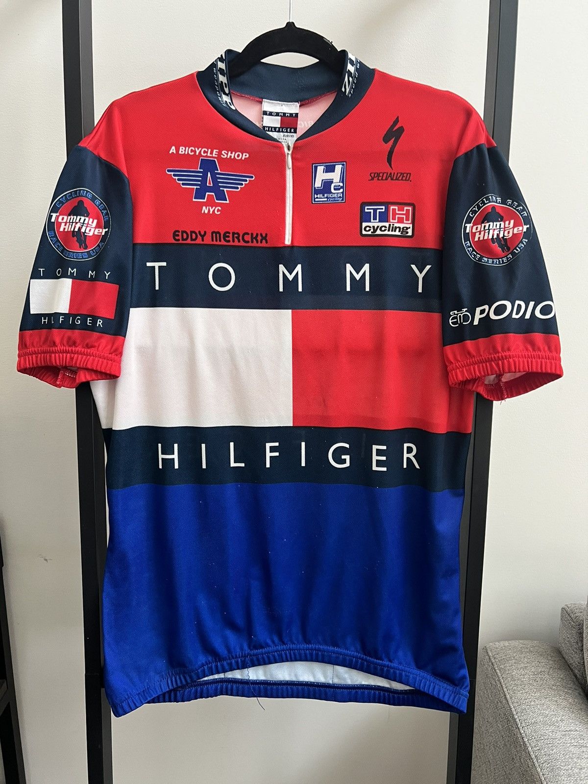 Tommy Hilfiger × Vintage Vintage 90’s RARE Tommy Hilfiger Cycling ...