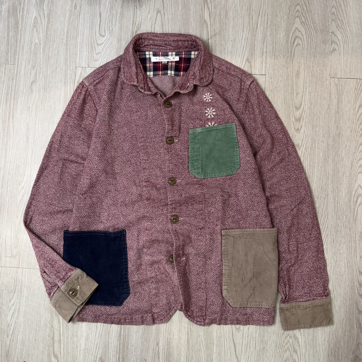 Japanese Brand Corisco 3pocket corduroy misty outer button shirt | Grailed