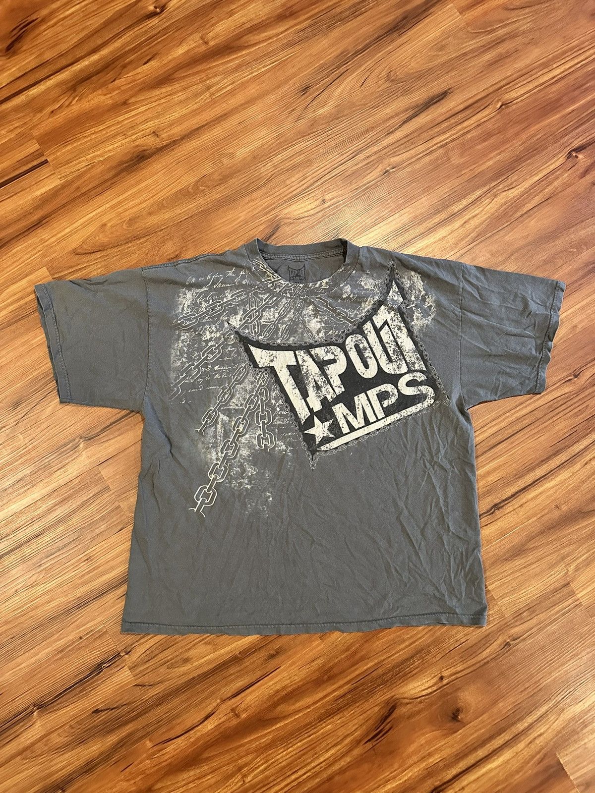 Affliction × Tapout CRAZY Y2K Grunge/Affliction Baggy Skater Tapout T ...