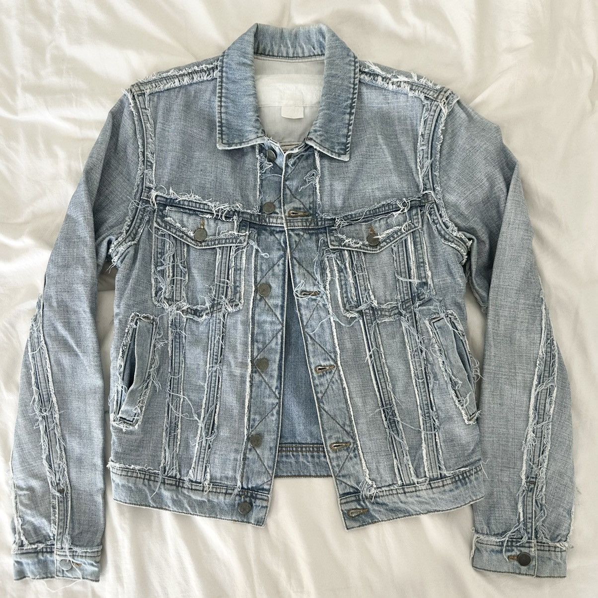 H&M × Maison Margiela × Vintage Inside Out Frayed Distressed Denim ...