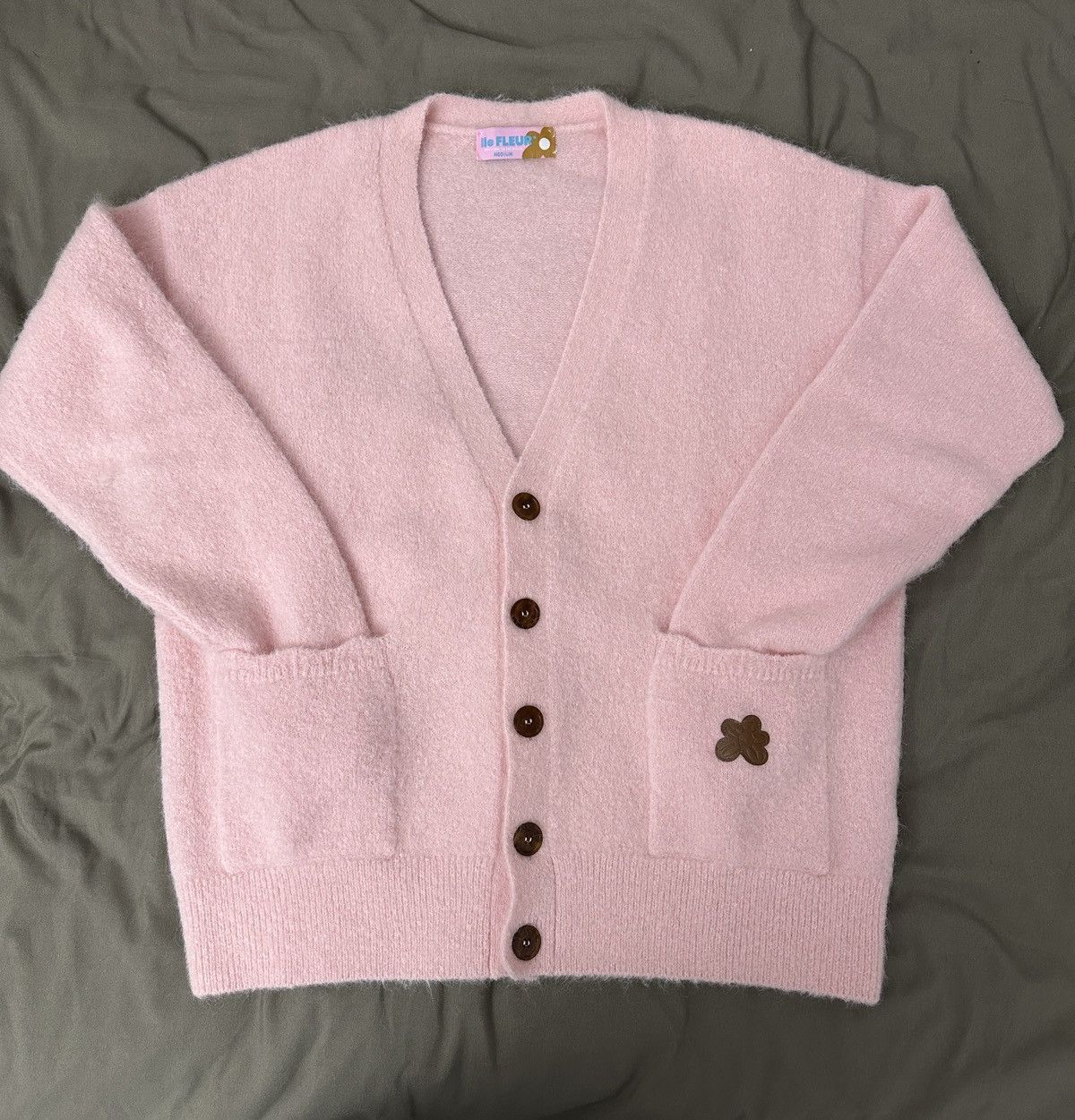 Golf le Fleur × Tyler The Creator Golf Le Fleur Mohair Wavy Cardigan ...