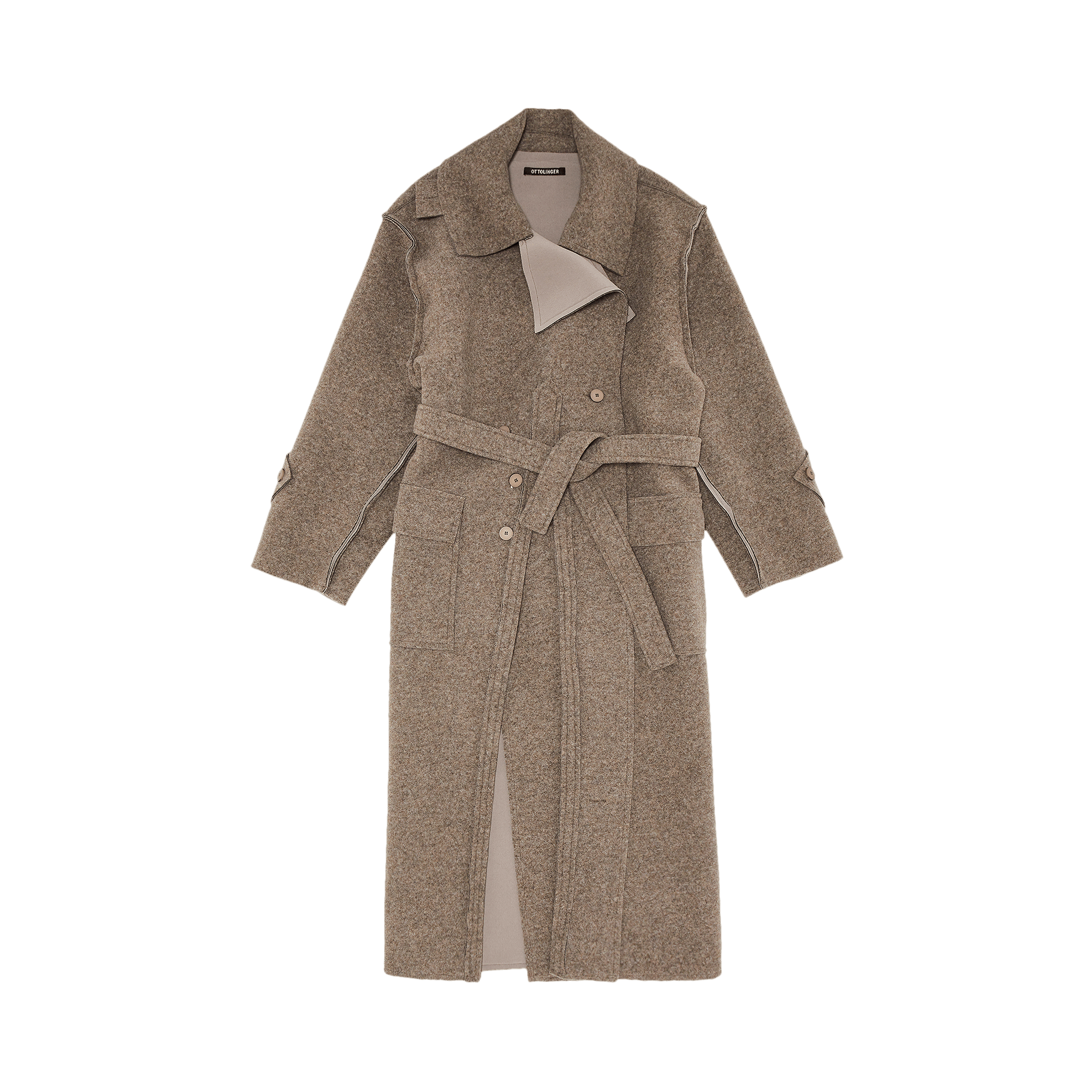 Ottolinger Ottolinger Scuba Oversized Split Coat Stone | Grailed